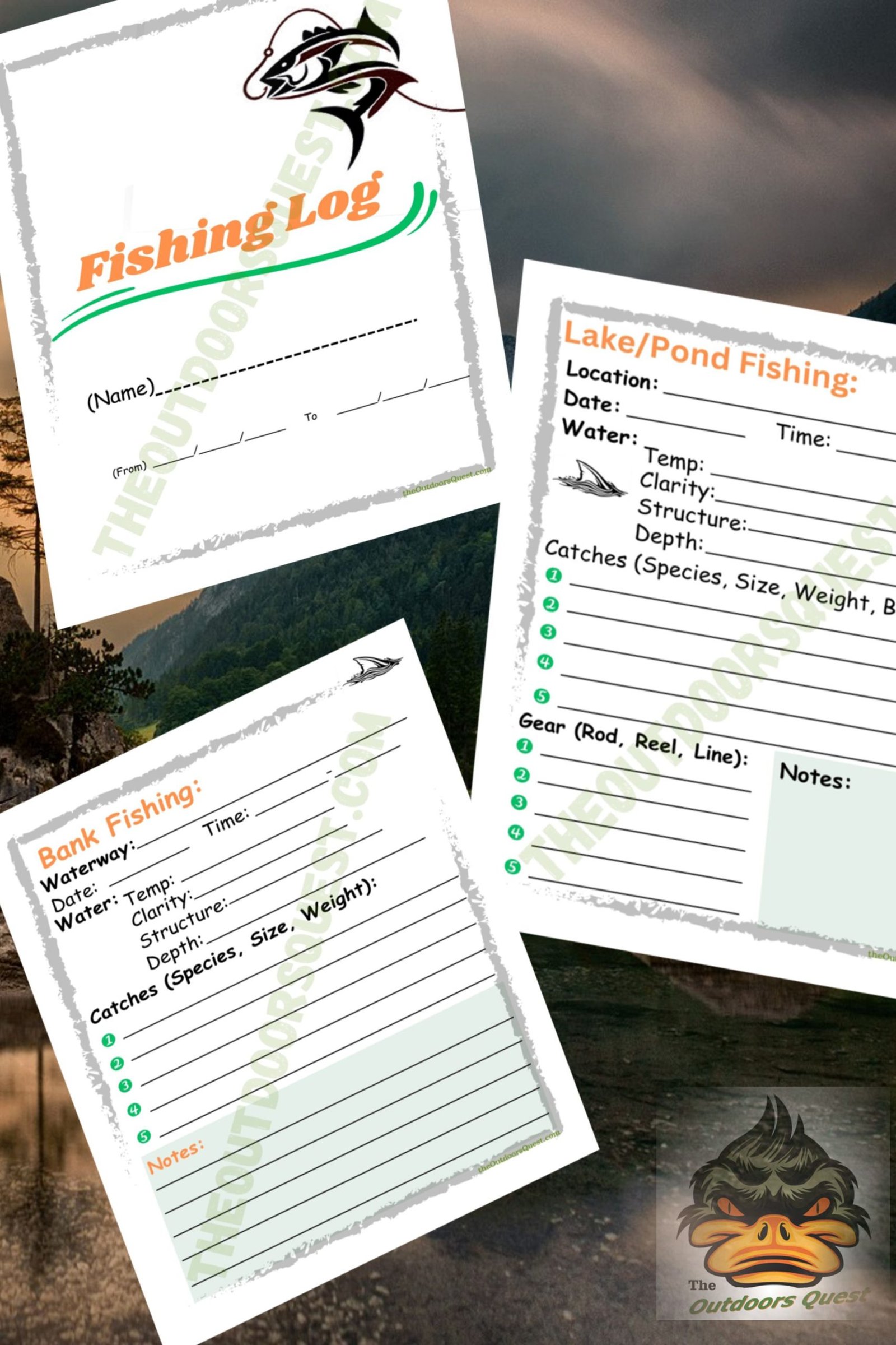 The Complete Angler’s Fishing Journal – The Outdoors Quest