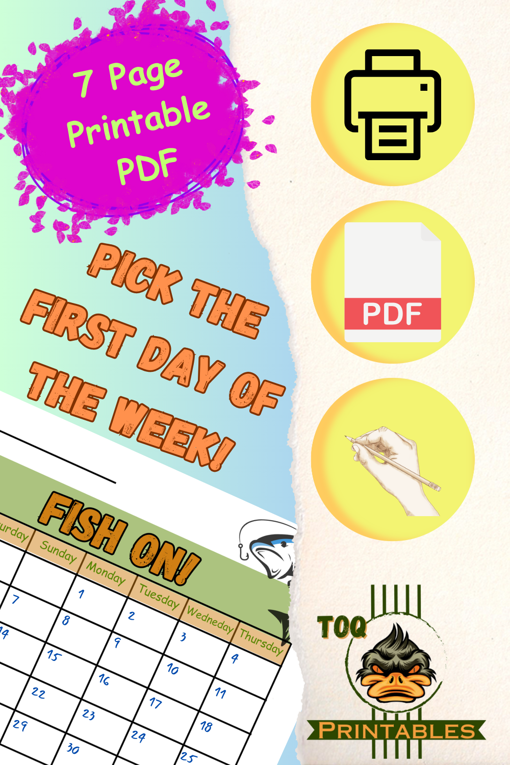 The Fishing Calendar For All 7 Weekdays - The Outdoors Quest